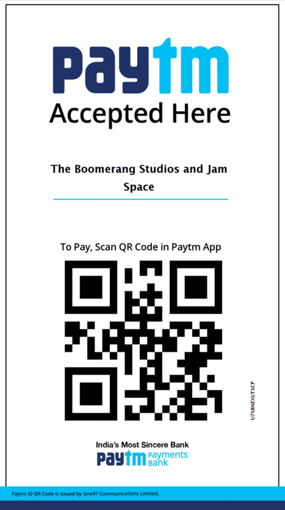 Boomerang Studios Paytm QR Code 15Dec17 Boomerang Studios Boomerang Studios Paytm QR Code 15Dec17 Boomerang Studios